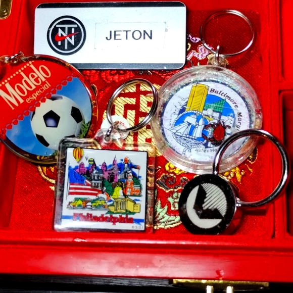 Vintage | Accessories | Really Fun Collection Set Of Vintage Key Rings ...